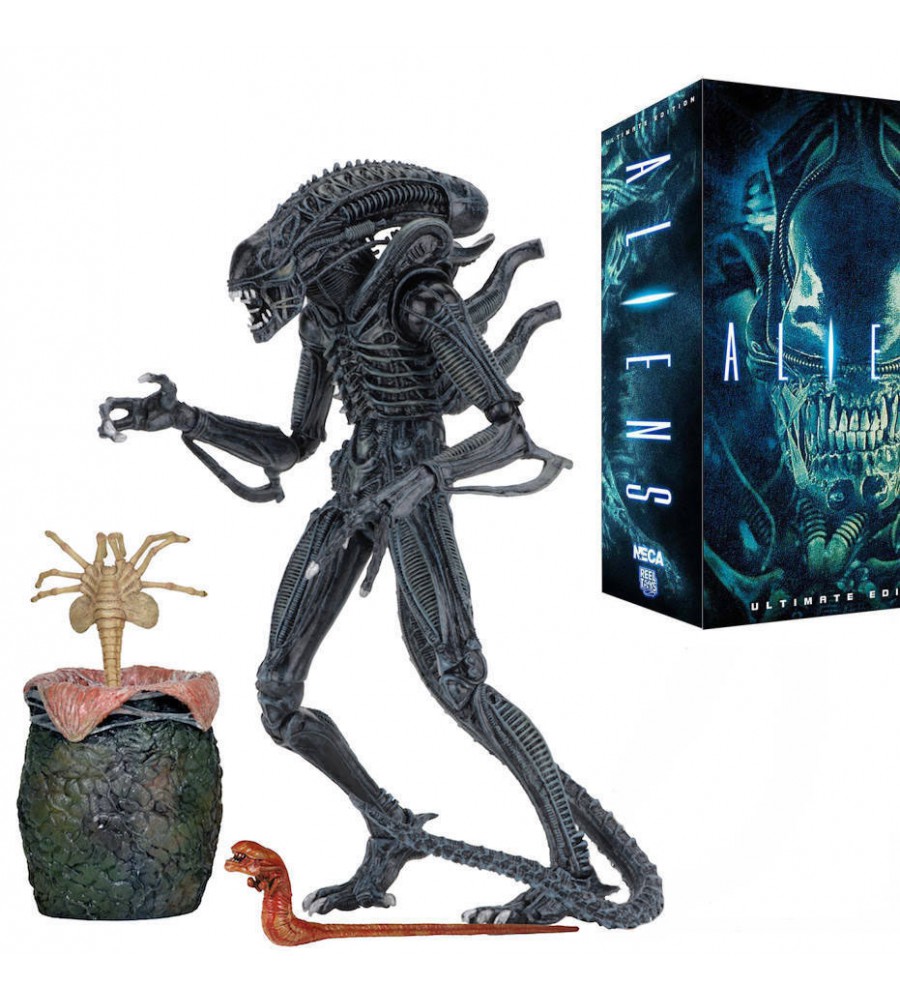 Aliens: Ultimate Blue Alien Warrior Action Figure - Visiontoys