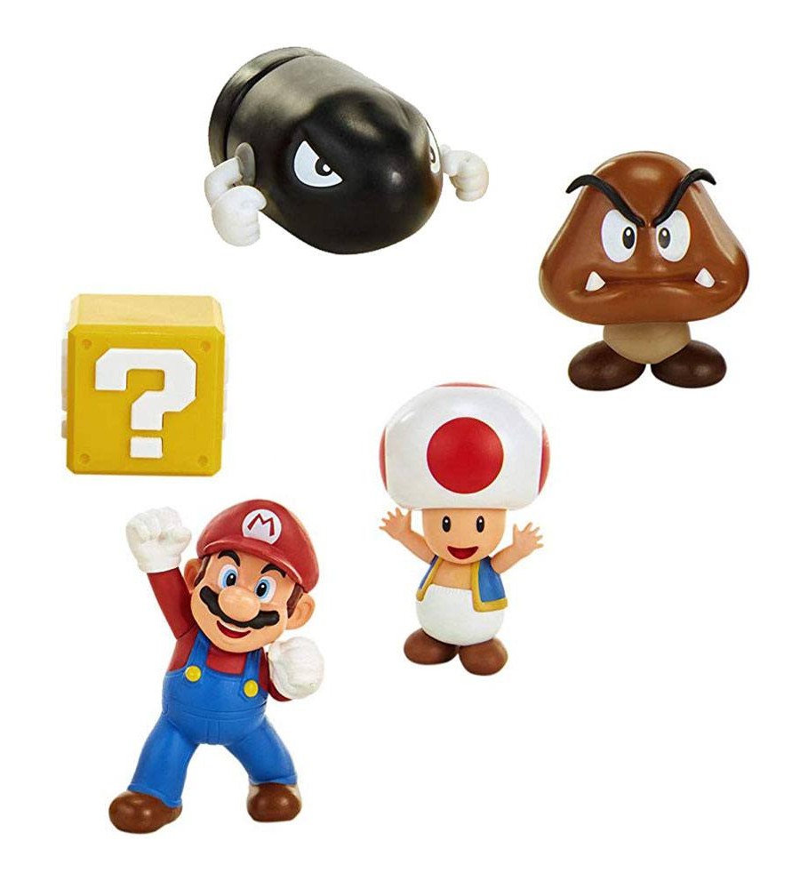 World of Nintendo: Super Mario Acorn Plains Collectible Figure 5-pack ...