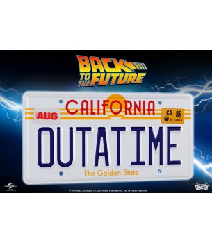 Back to the Future: OUTATIME License Plate Replica - Visiontoys