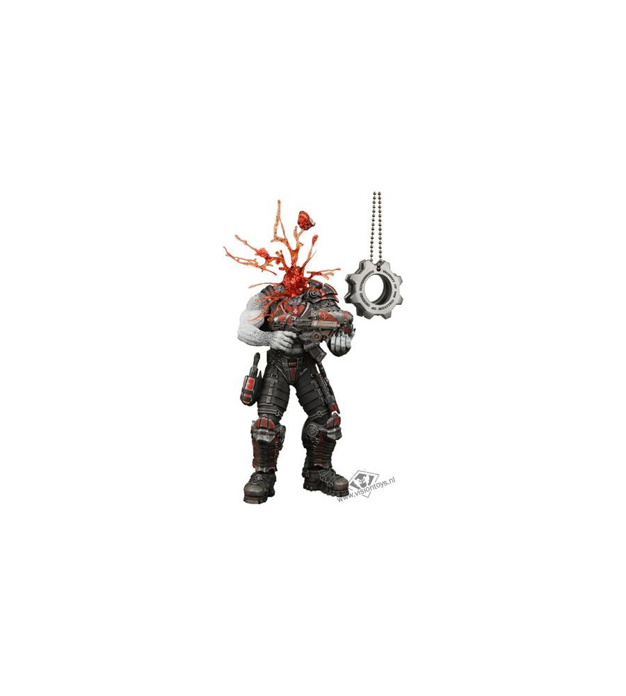 Gears of War: Headshot Locust with life-size Metal COG Tags - Visiontoys