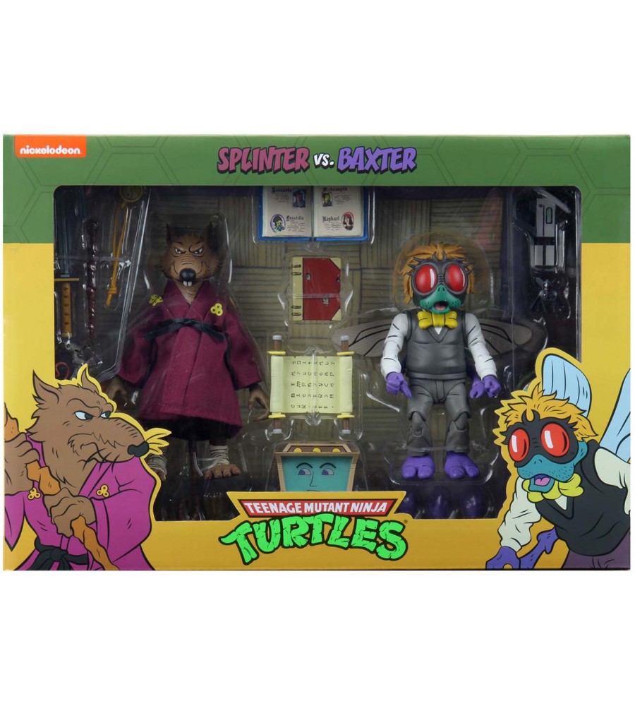 Ninja Turtles Splinter Cartoon TMNT CARTOON 2PK SPLINTER & BAXTER