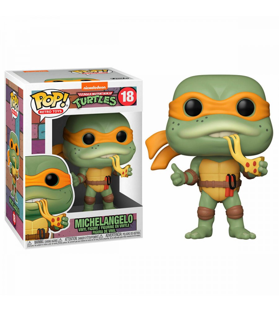 TMNT Turtles: Pop! Retro Toy Michelangelo Vinyl Figure - Visiontoys