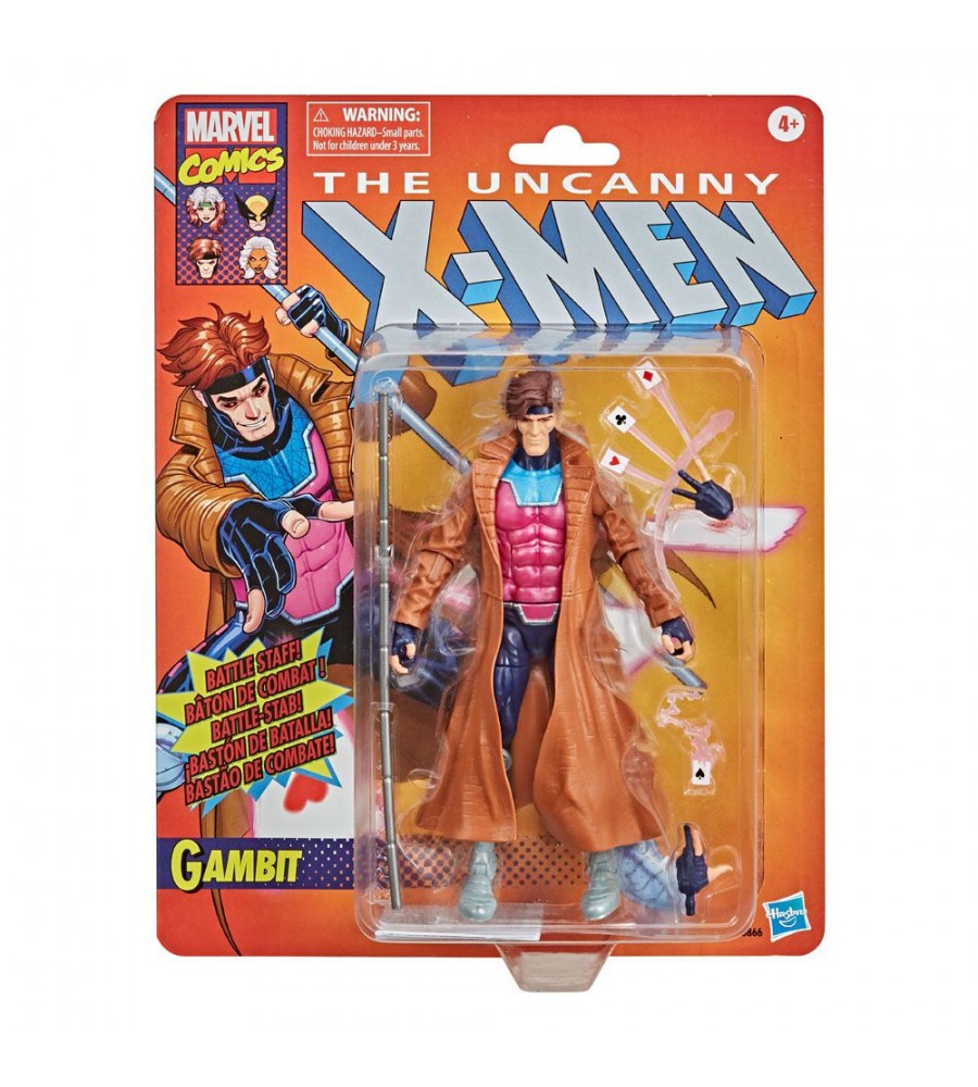 Marvel Legends X-Men Retro Collection: Gambit Action Figure - Visiontoys