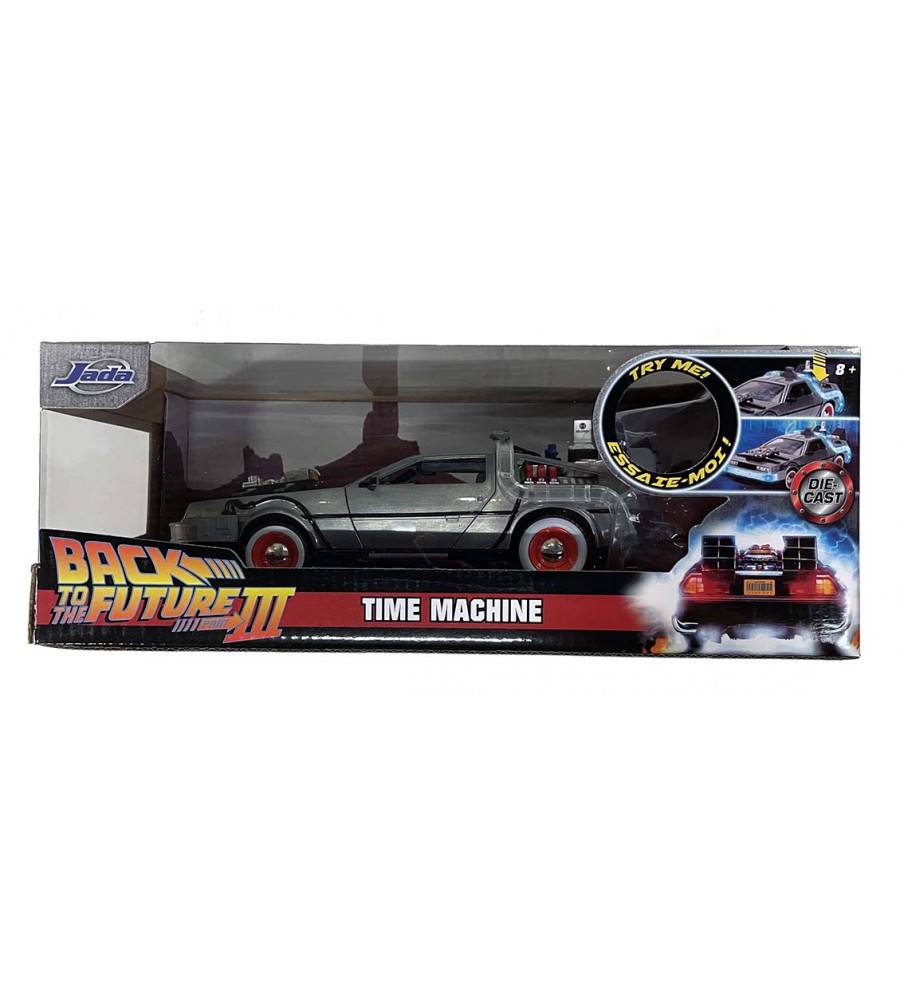 Back to the Future 3: Die-Cast Delorean Time Machine with Lights ...