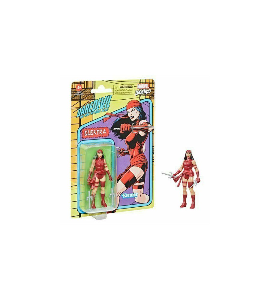 Marvel Legends Vintage 4 inch Retro Series: Elektra Action Figure ...