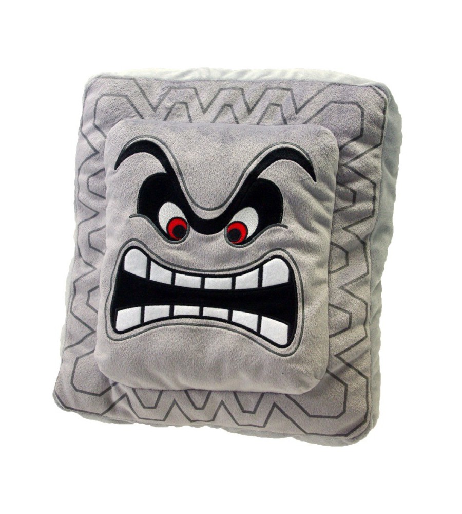Super Mario Bros: Thwomp Plush Cushion - Visiontoys