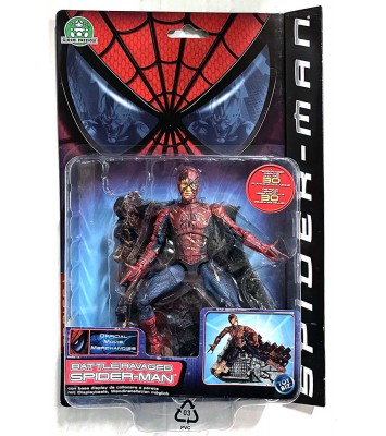 Spider-Man Movie 1: Battle Ravaged Spiderman Action Figure - Visiontoys