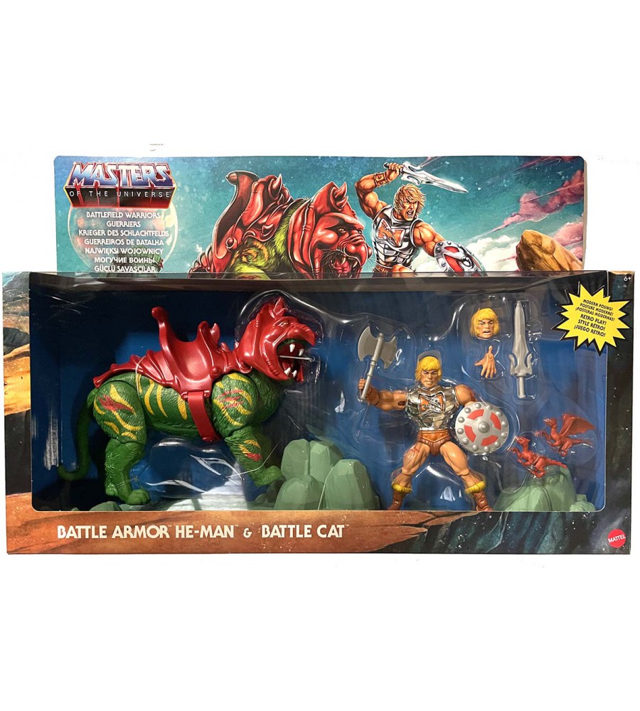 Masters of the Universe Origins: Battlefield Warriors He-Man & Battle ...