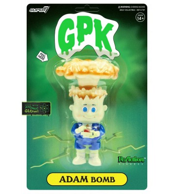Garbage Pail Kids: ReAction Adam Bomb Atomic Glow Retro Action Figure ...