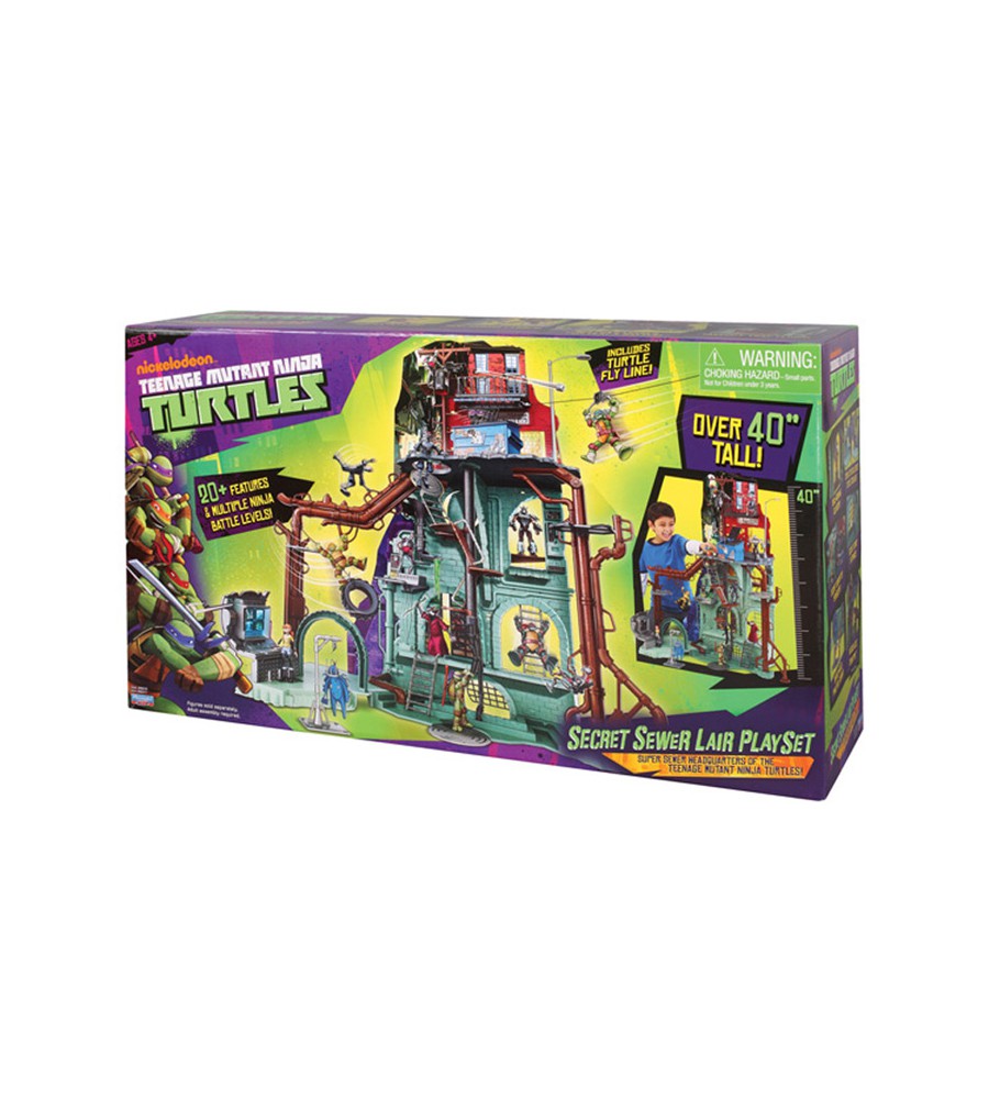 TMNT Turtles 2012: 40 inch / 102 cm Secret Sewer Lair Playset - Visiontoys