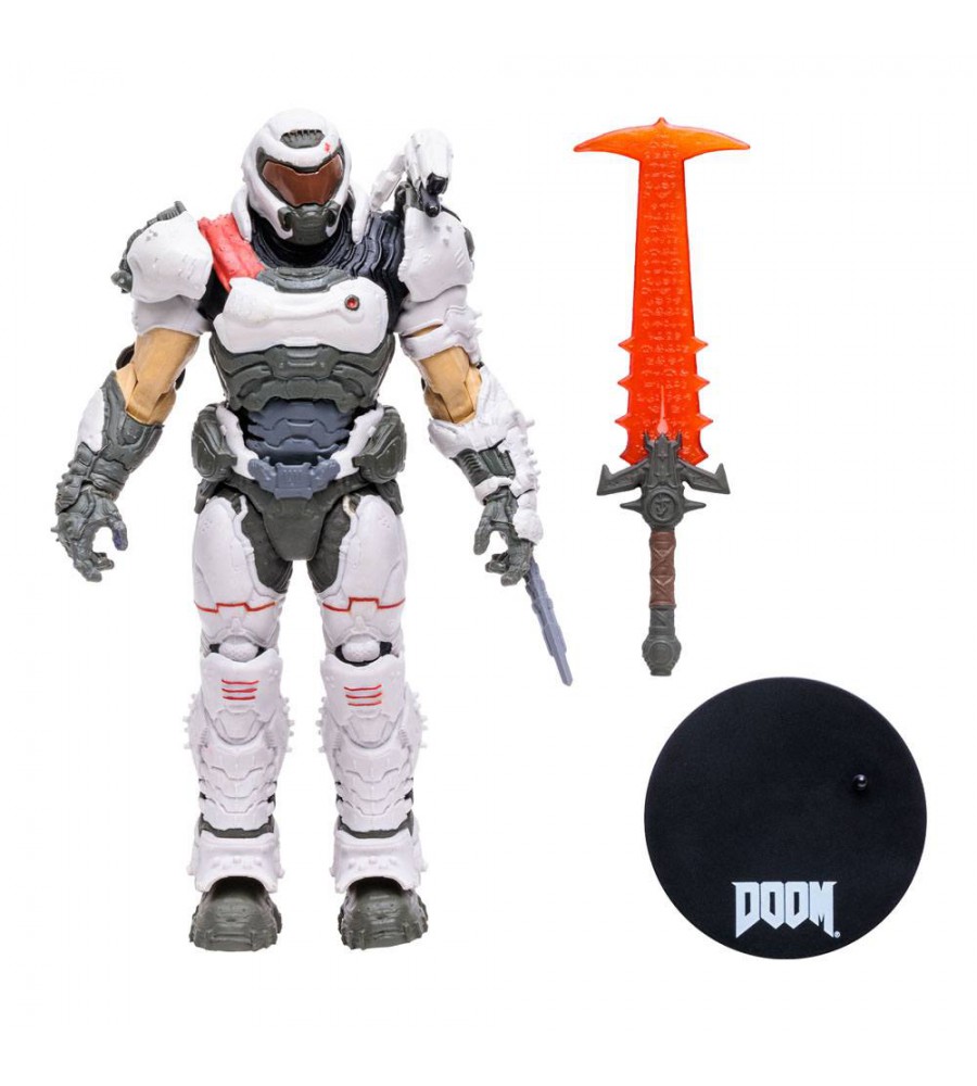 DOOM Eternal: Doom Slayer White Armor Action Figure - Visiontoys