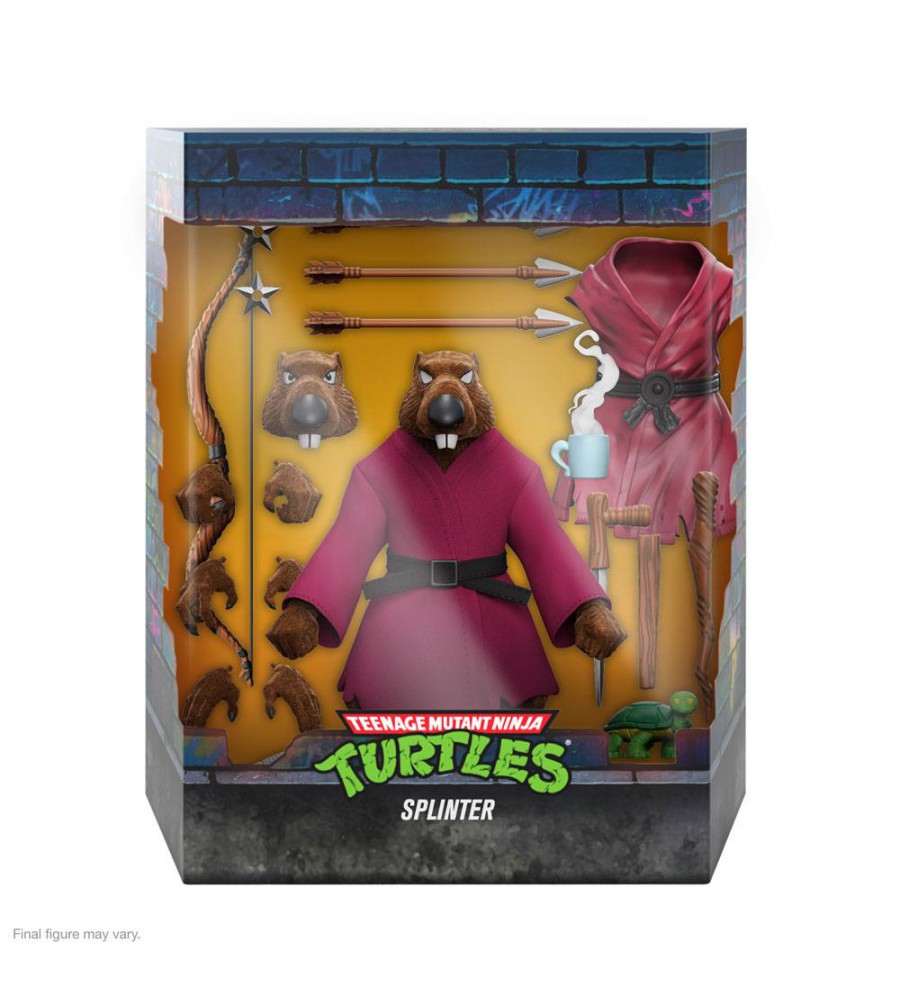 Teenage Mutant Ninja Turtles Ultimates: Flocked Splinter Deluxe Action ...