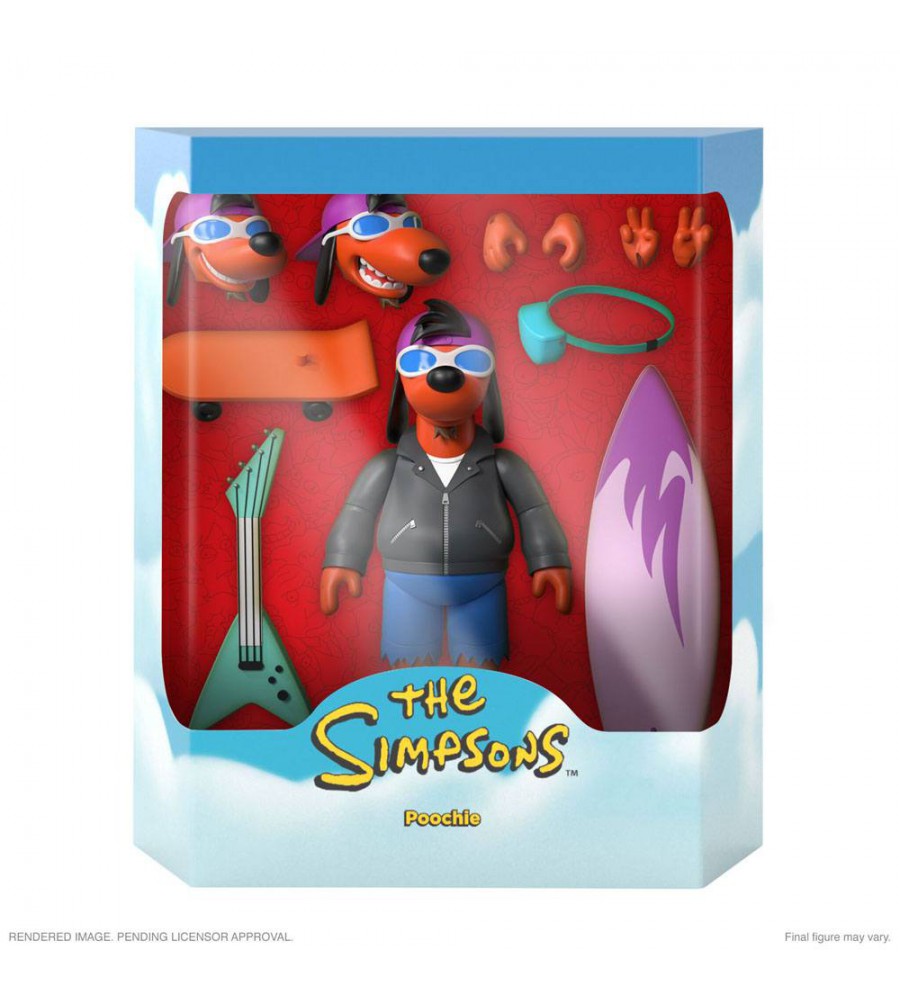 The Simpsons: Ultimates Poochie Deluxe Action Figure - Visiontoys