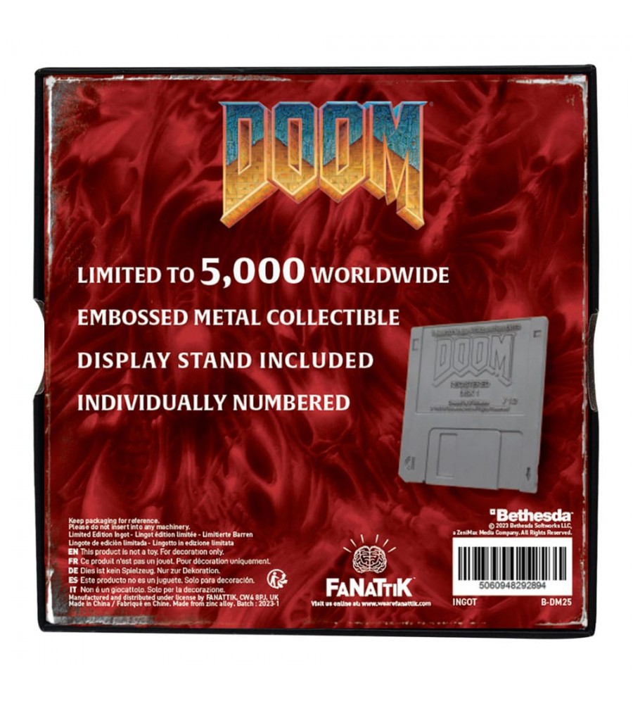 DOOM: Commemorative 1993 Floppy Disc Metal Replica - Visiontoys