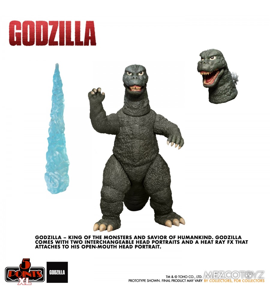 Godzilla vs. Mechagodzilla 1974: Godzilla, Mechagodzilla, King Ceasar 5 Points Action Figure Box ...