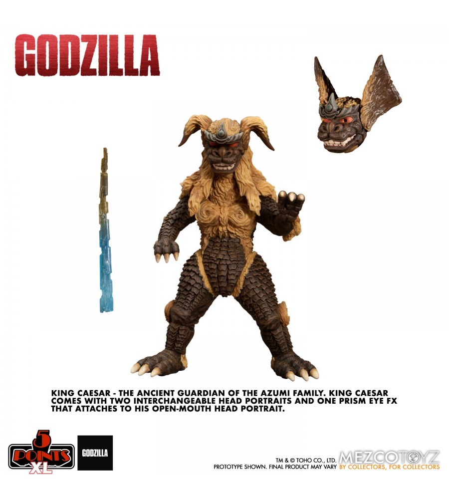 Godzilla vs. Mechagodzilla 1974: Godzilla, Mechagodzilla, King Ceasar 5 Points Action Figure Box ...