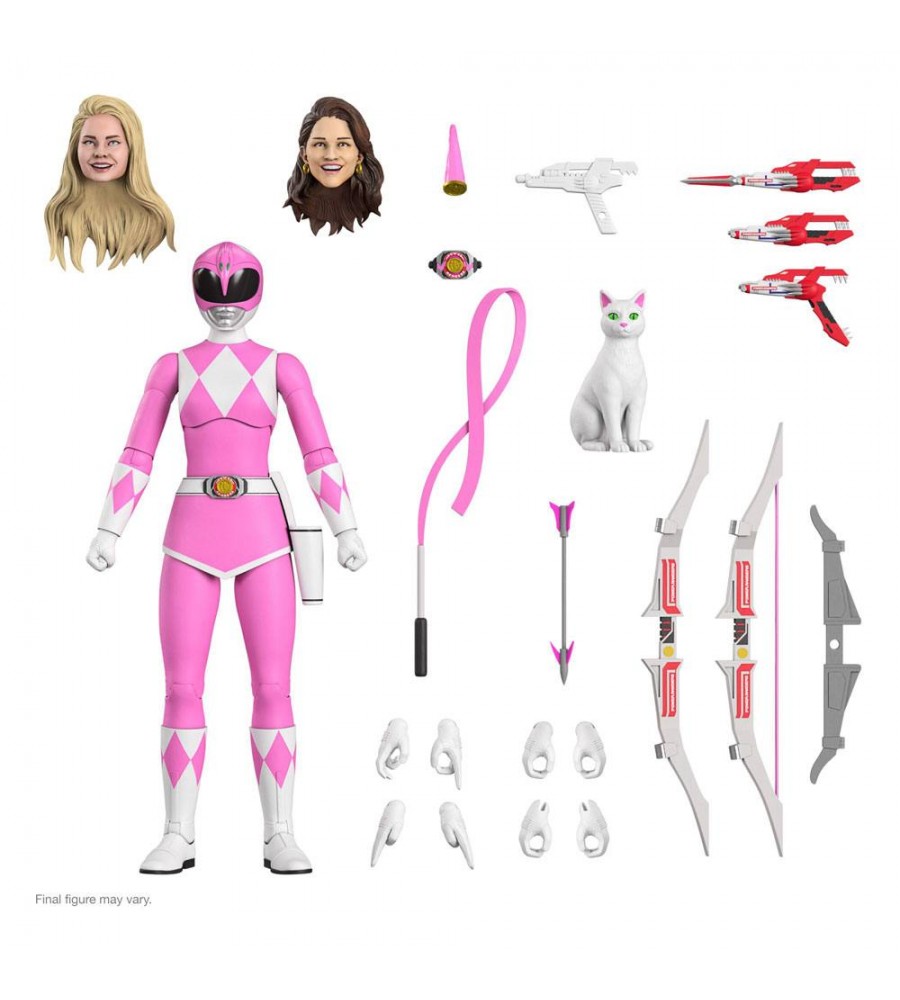 Power Rangers: Ultimates Mighty Morphin Pink Ranger Deluxe Action ...