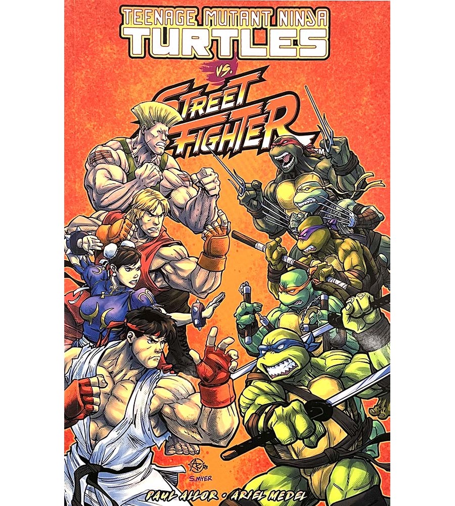 Teenage Mutant Ninja Turtles vs. Street Fighter TPB Comic Book - Visiontoys