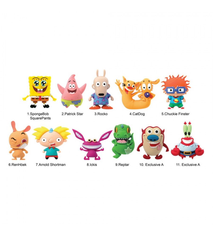 Nickelodeon: Ren & Stimpy, Spongebob, Rugrats e.o Laser Cut 3D Bag Clip ...