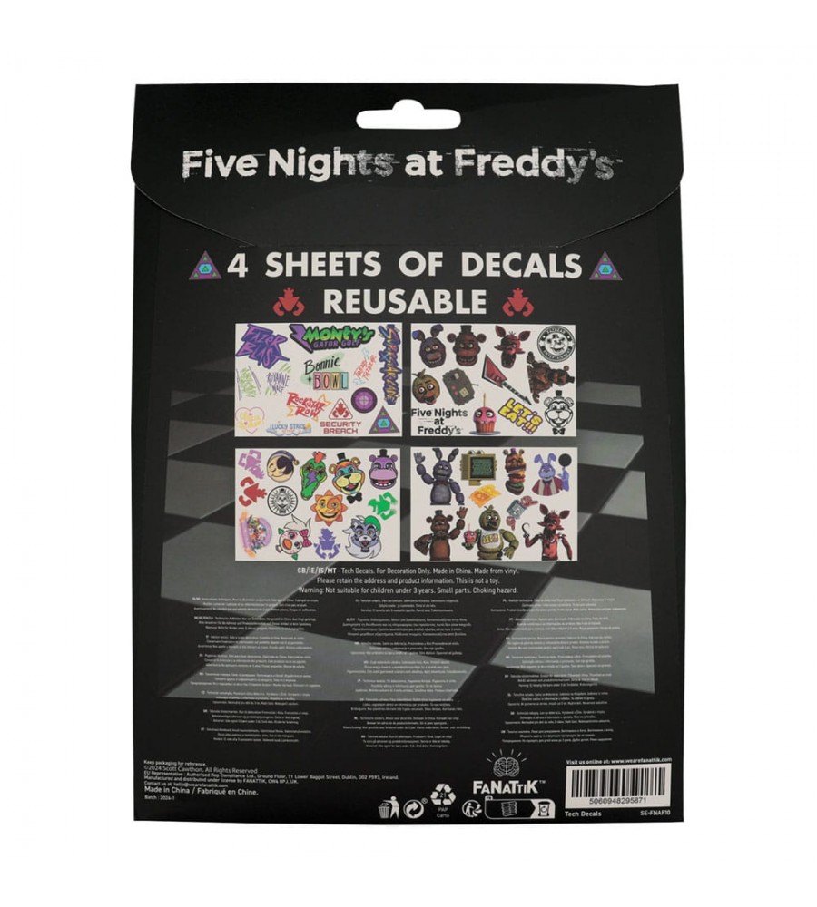 Five Nights At Freddy's: Tech Decals Deluxe Sticker Set - Visiontoys