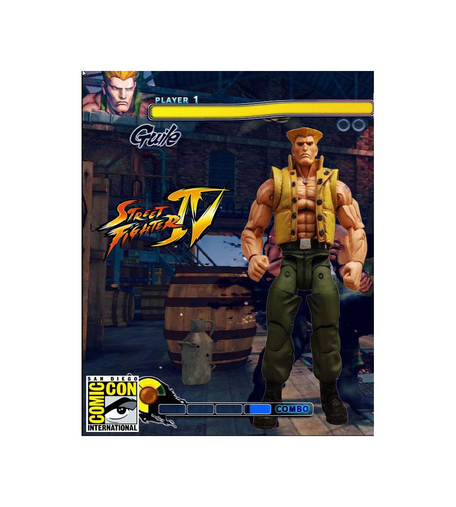 Street Fighter 4: SDCC Guile in Charlie Costume Action Figure - Visiontoys