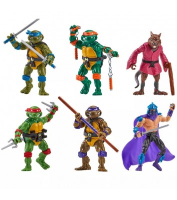Teenage Mutant Ninja Turtles: 1988 Remastered Action Figure 6-pack ...