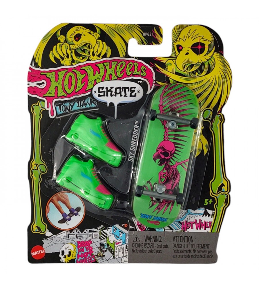 Tony Hawk: Hot Wheels Sky Shredder Finger Skateboard - Visiontoys