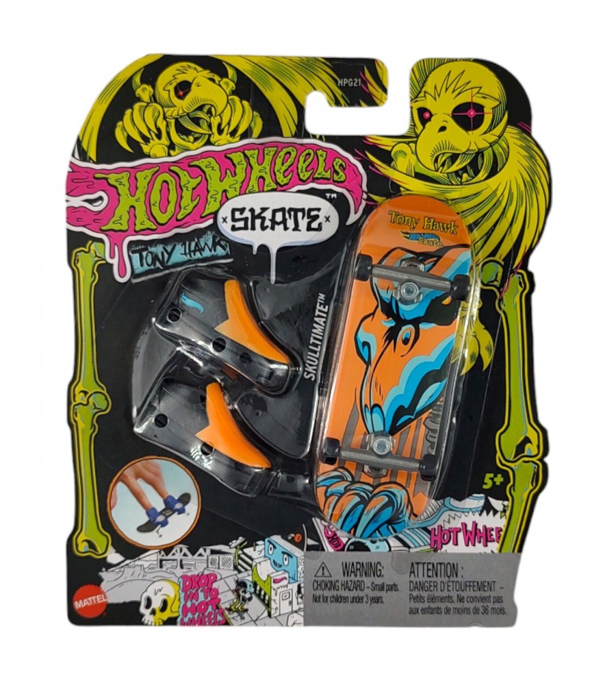 Tony Hawk: Hot Wheels Skulltimate Finger Skateboard - Visiontoys