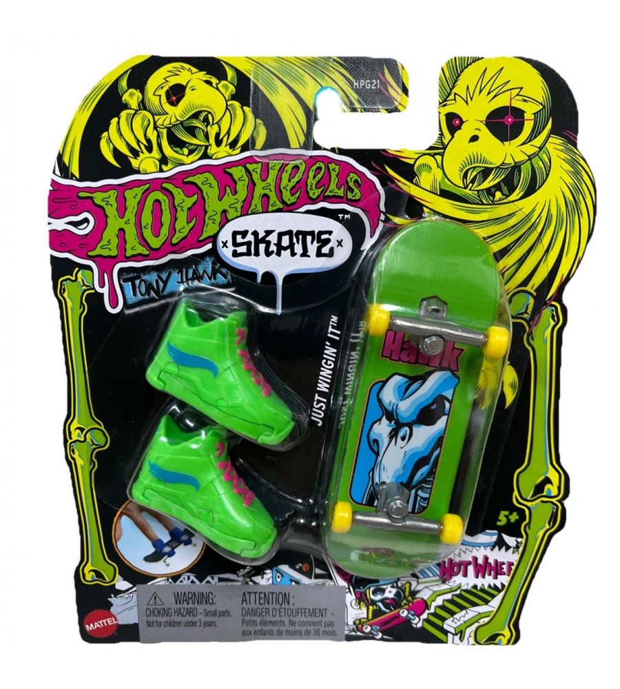 Tony Hawk: Hot Wheels Just Wingin It Finger Skateboard - Visiontoys