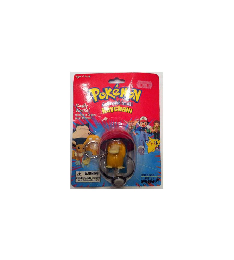 Pokemon: Pokeball met Psyduck sleutelhanger - Visiontoys