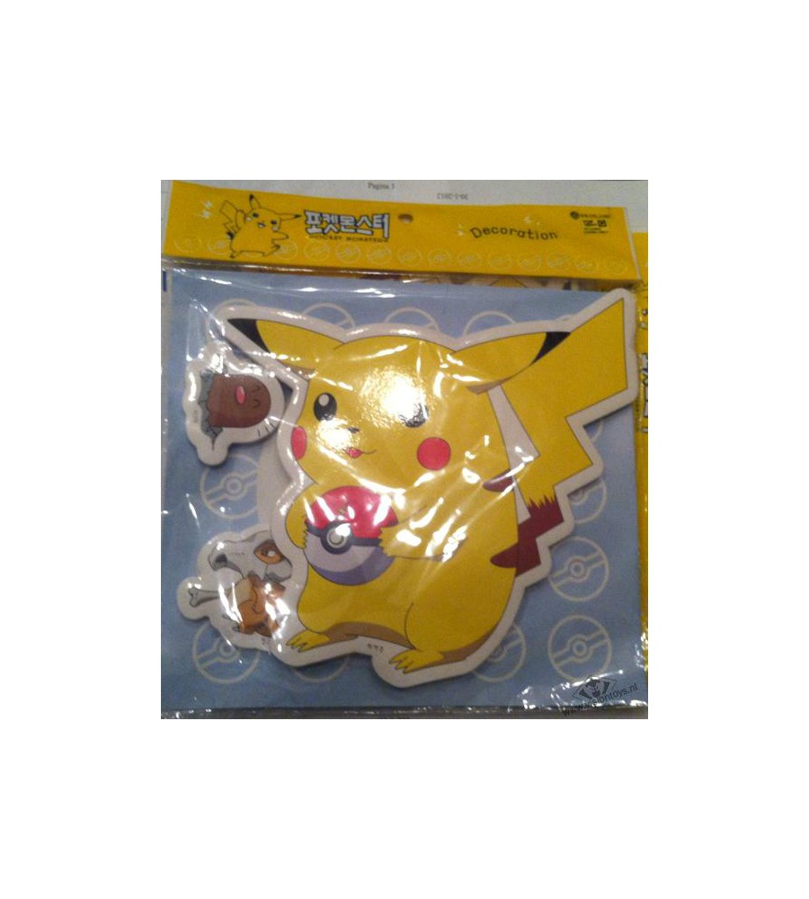 Pokemon: Wall Decoration Pikachu, Cubone & Diglett - Visiontoys
