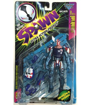 Spawn Series 6: Super Patriot (blue variant) Action Figure - Visiontoys