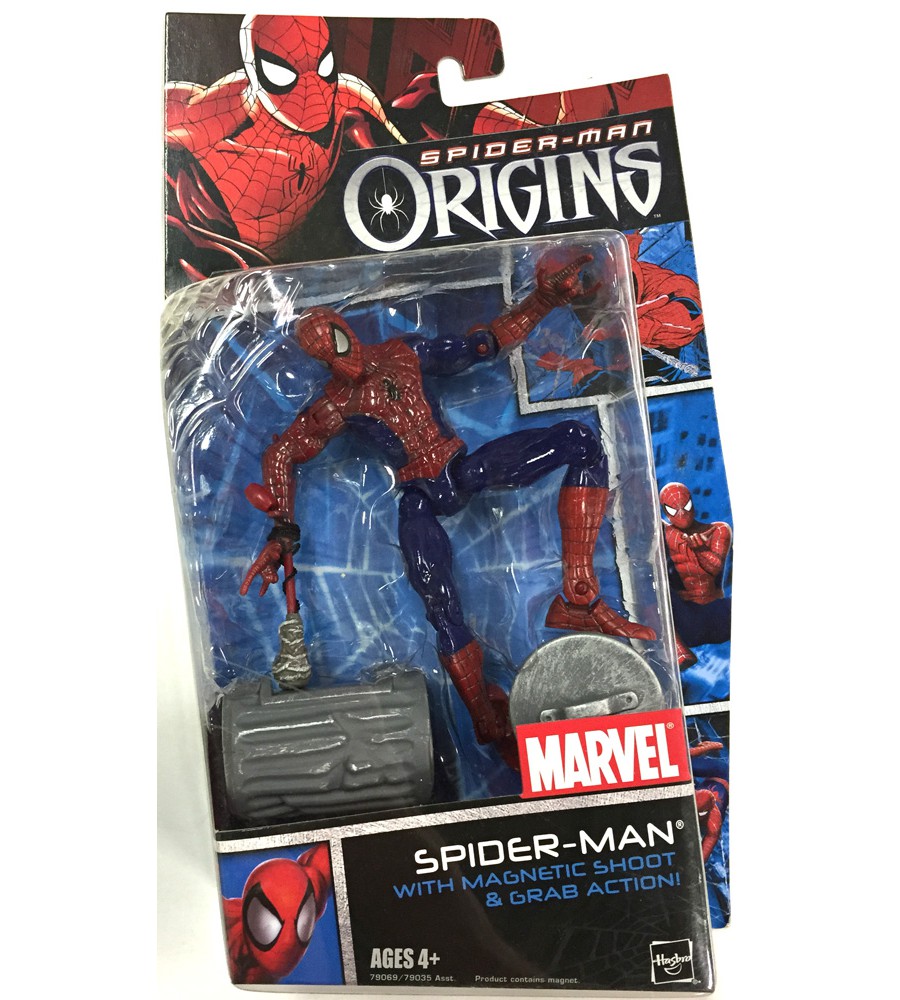Spider-Man Origins: Magnetic Shoot & Grab Spiderman - Visiontoys