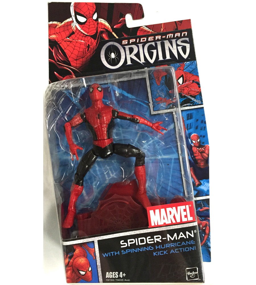 Spider-Man Origins: Spinning Hurricane Kick Spiderman - Visiontoys