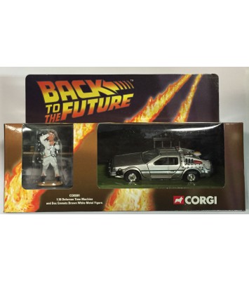 Back to the Future: Die-Cast Delorean Time Machine & Doc Brown Metal ...
