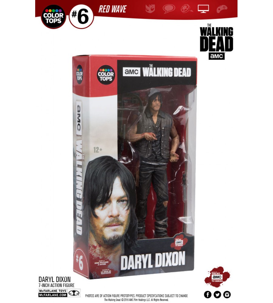 The Walking Dead: 7 inch Color Tops Daryl Dixon Action Figure - Visiontoys
