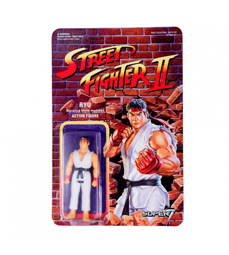 Street Fighter II: ReAction Ryu Retro Action Figure - Visiontoys