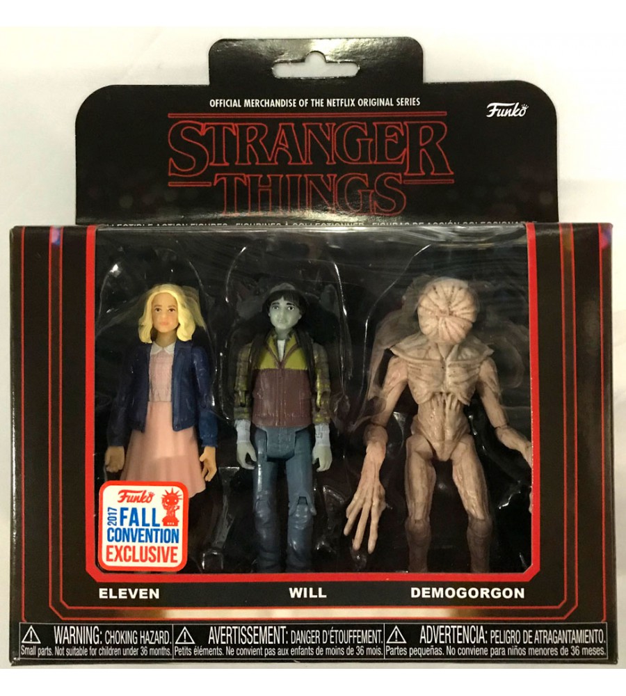 Stranger Things: Eleven, Will & Demogorgon Action Figure Pack - Visiontoys